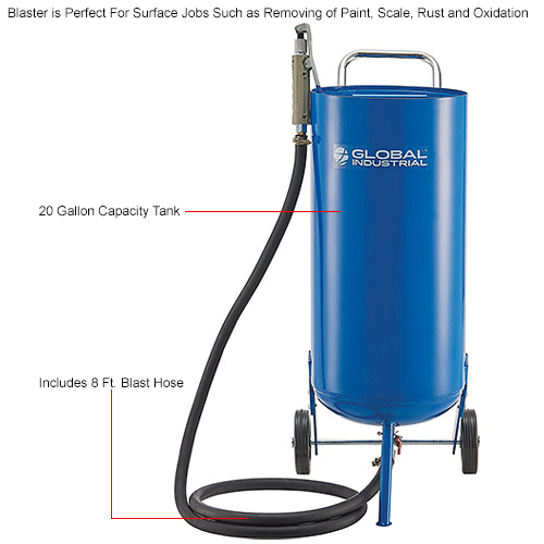 Global Industrial™ Portable Pressure Blaster, 20 Gallon