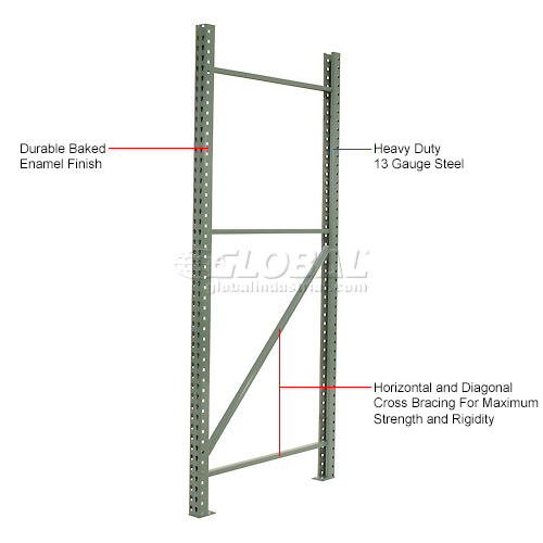 Global Industrial™ Pallet Rack Upright Frame 42"D x 120"H