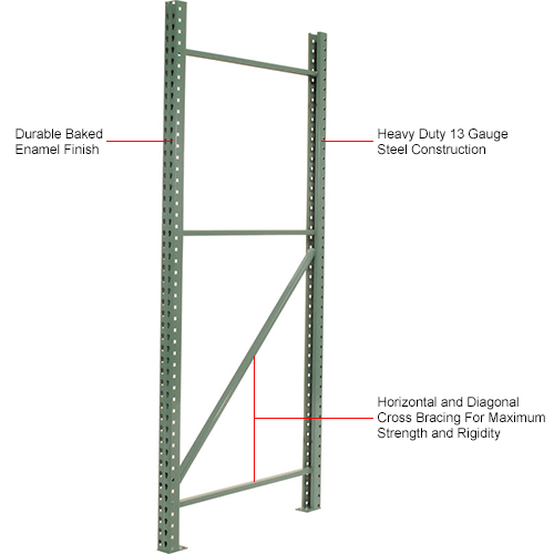 Global Industrial™ Pallet Rack Upright Frame, 24"D x 96"H