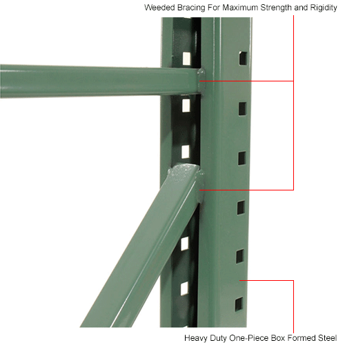 Global Industrial™ Pallet Rack Upright Frame, 24"D x 96"H
