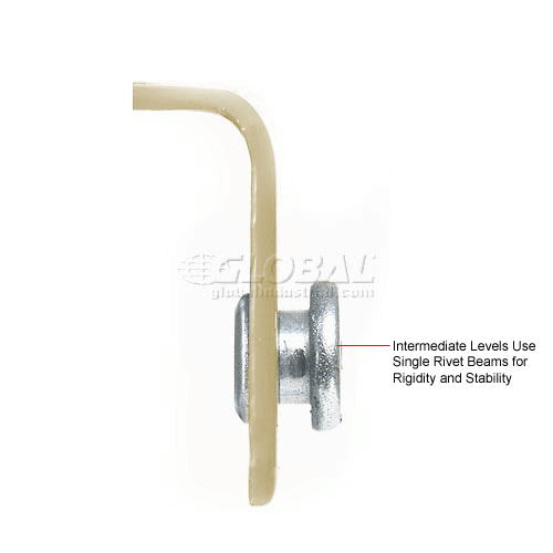 Global Industrial™ 48" Long Tan Single Rivet Beam