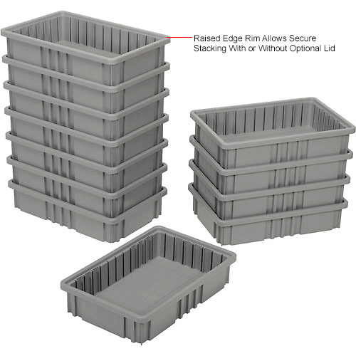 Global Industrial™ Plastic Dividable Grid Container DG92035,16-1/2"L x ...