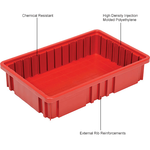 Global Industrial™ Plastic Dividable Grid Container DG92035,16-1/2"L x ...