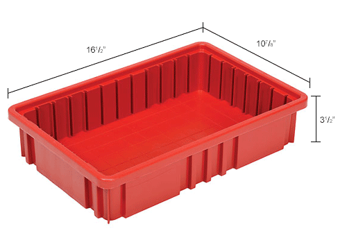 Global Industrial™ Plastic Dividable Grid Container DG92035,16-1/2"L x ...