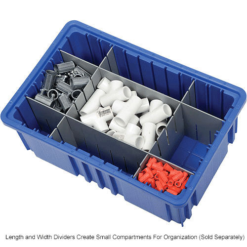 Global Industrial™ Plastic Dividable Grid Container - DG92060,16-1/2"L ...