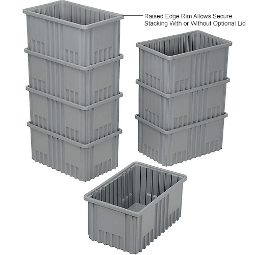 Global Industrial™ Plastic Dividable Grid Container - DG92080,16-1/2"L ...