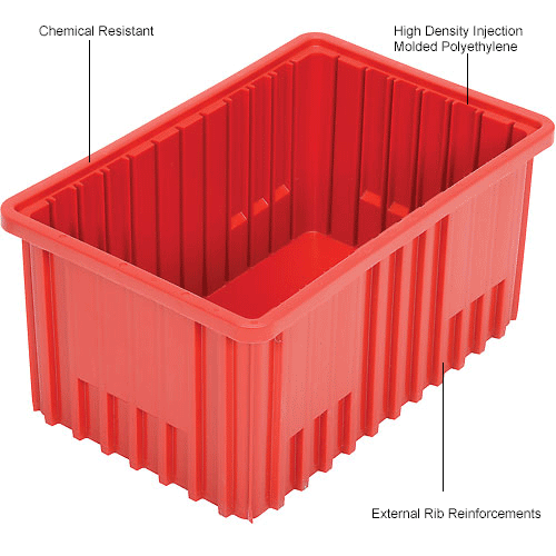 Global Industrial™ Plastic Dividable Grid Container - DG92080,16-1/2"L ...