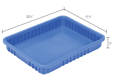 Global Industrial™ Plastic Dividable Grid Container - DG93030, 22-1/2"L ...