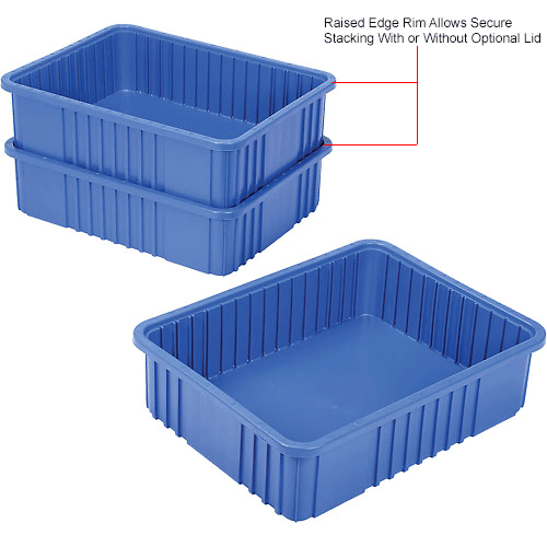 Global Industrial™ Plastic Dividable Grid Container - DG93060, 22-1/2"L ...