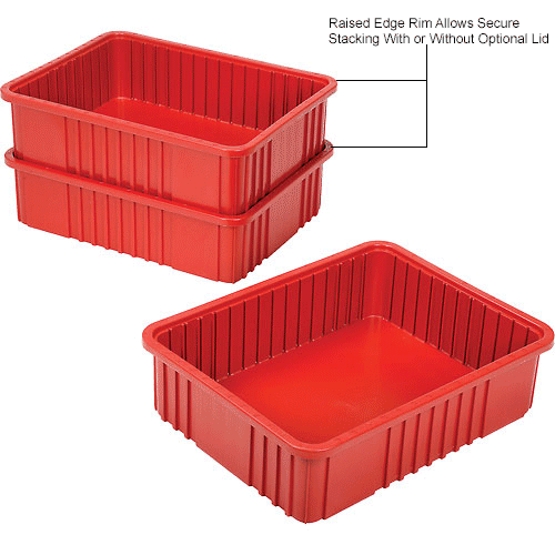 Global Industrial™ Plastic Dividable Grid Container - DG93060, 22-1/2"L ...
