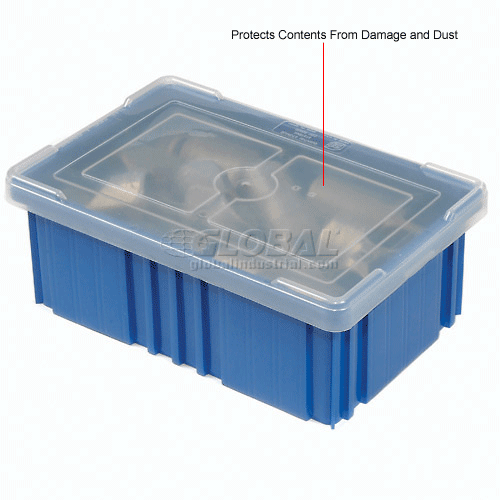 Global Industrial™ Lid for Plastic Dividable Grid Container, 16-1/2"L x ...