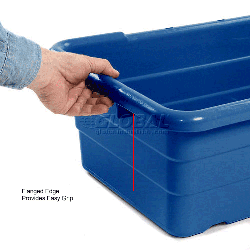 Global Industrial™ Cross Stack Nest Tote Tub - 25-1/8 x 16 x 8-1/2 Blue ...