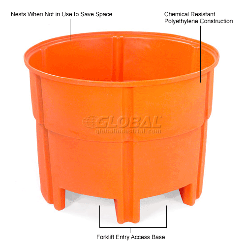 Global Industrial™ Spill Containment Workstation Sump for 1 Drum
