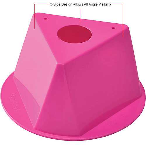 Global Industrial™ Inventory Control Cone, Hot Pink
