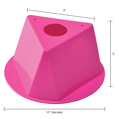 Global Industrial™ Inventory Control Cone, Hot Pink