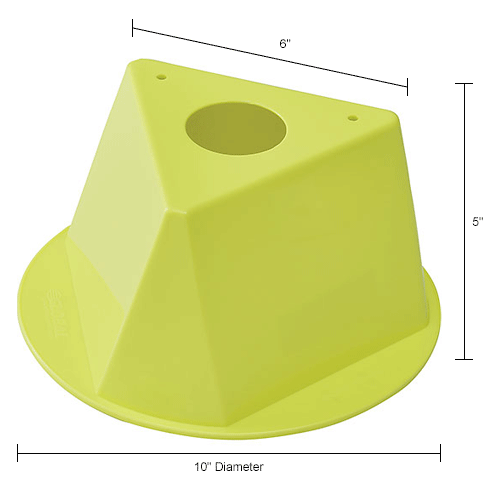 Global Industrial™ Polypropylene Inventory Control Cone, 10"L x 10"W x ...