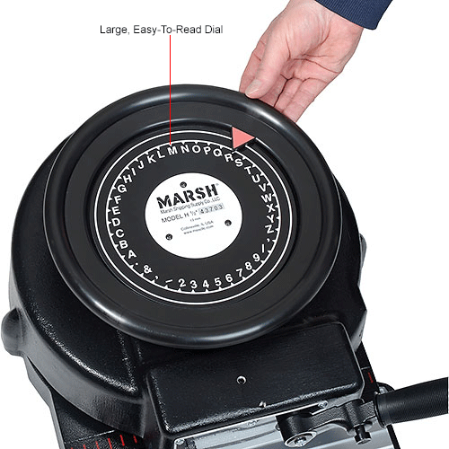 Marsh® Manual Stencil Machine For 1/2" Characters
