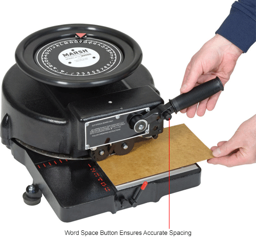 Marsh® Manual Stencil Machine For 1/2" Characters