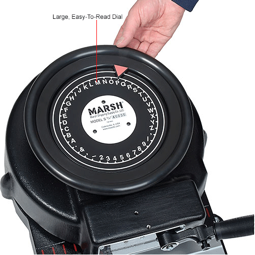 Marsh® Manual Stencil Machine For 3/4" Characters