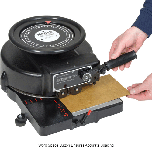 Marsh® Manual Stencil Machine For 3/4" Characters