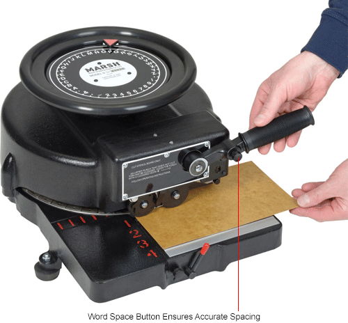 Marsh® Manual Stencil Machine For 1" Characters | 412482 ...
