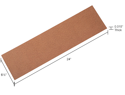 Marsh® Oiled Stencil Boards, 6-1/2"W x 24"L, 0.015" Thick ...