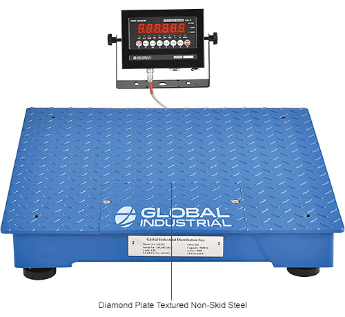 Global Industrial™ NTEP Pallet Scale With LED Indicator, 2'x2', 5,000 ...