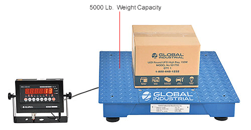 Global Industrial™ NTEP Pallet Scale With LED Indicator, 2'x2', 5,000 ...