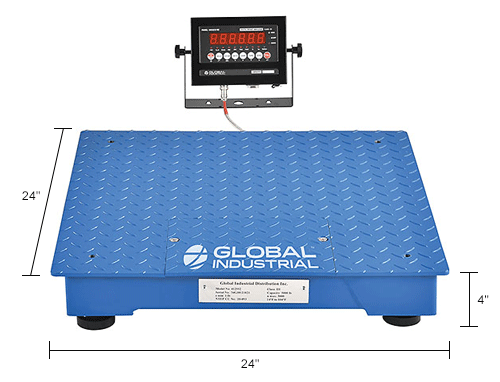 Global Industrial™ NTEP Pallet Scale With LED Indicator, 2'x2', 5,000 ...