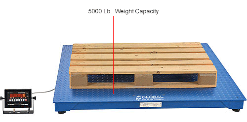 Global Industrial™ NTEP Pallet Scale With LED Indicator, 5'x5', 5,000 ...