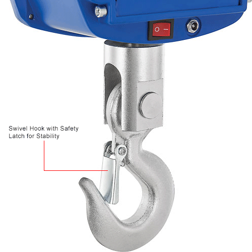 Global Industrial™ LCD Digital Crane Scale w/ Remote, 3,000 lb x 1 lb