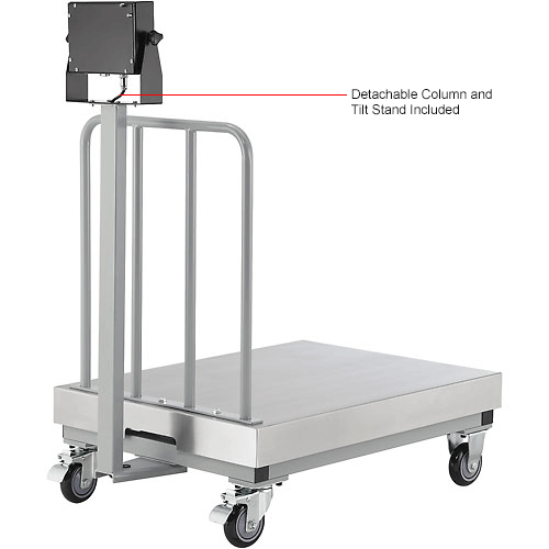 Global Industrial™ NTEP Mobile Bench Scale w/ Backrail, LED Display ...