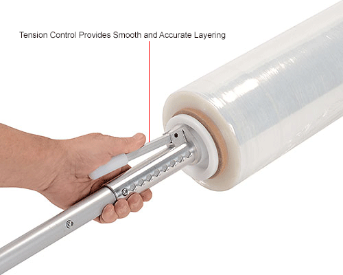 Nelson Wrap Stretch Wrap Dispenser, Extended Reach W/Brake Tension, For 11"-20"W Roll