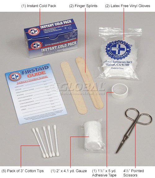 First Aid Kit, Multi-Purpose, 61 Pieces | 436530 - GLOBALindustrial.com