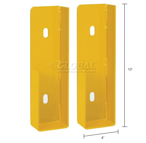 Global Industrial™ Steel Bracket Kit in Pair for Drop-In Style, Yellow ...