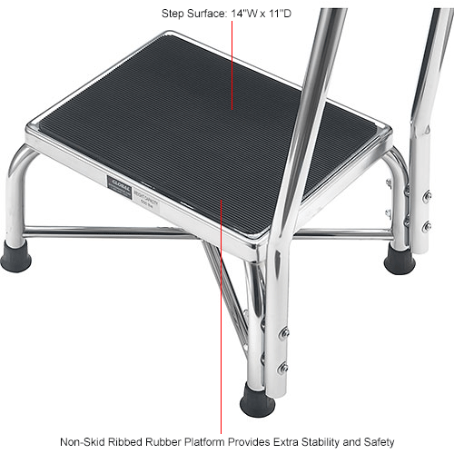 Global Industrial™ Medical Heavy Duty Bariatric Step Stool With Handrail