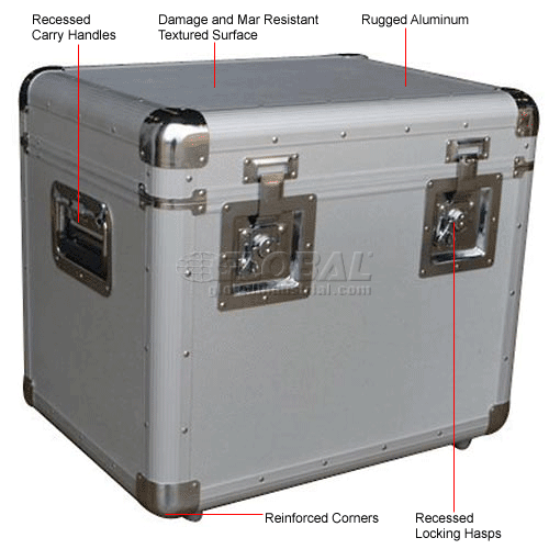 CASE-L Aluminum Storage Case Large 24" x 18" x 20"