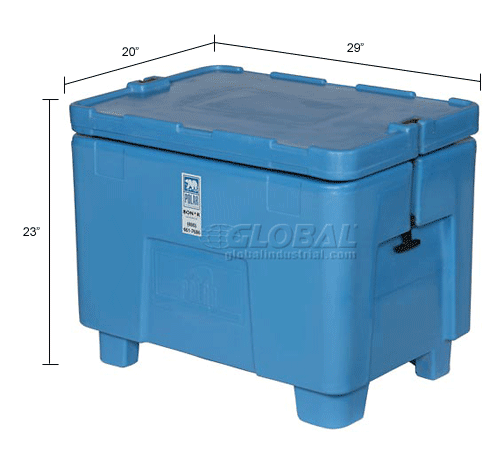 Polar Chest Dry Ice Storage Container with Lid PB02 - 29"L x 20"W x 23 ...