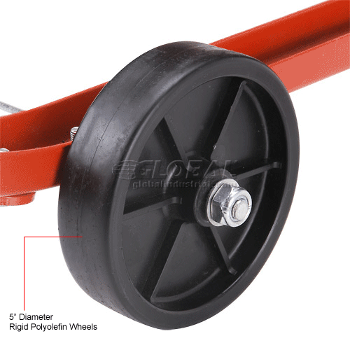 Global Industrial™ Heavy Duty Rotating Drum Cradle with Wood Handles ...