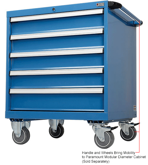 Global Industrial™ Handle and Wheel Kit for Modular Drawer Cabinet 30 ...