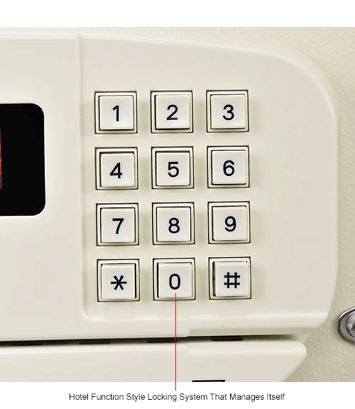 Global Industrial™ Personal Hotel Safe Electronic Lock Card Slot ...