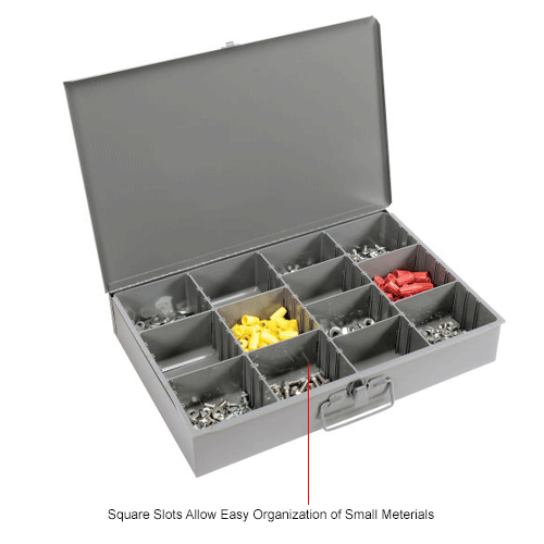 Durham Steel Compartment Box Rack 20 x 15-3/4 x 15 with 4 Adjustable ...