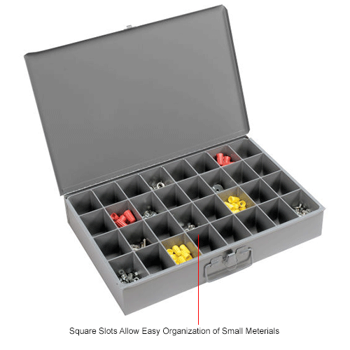 Durham Steel Compartment Box Rack 20 x 15-3/4 x 15 with 4 of 32 ...