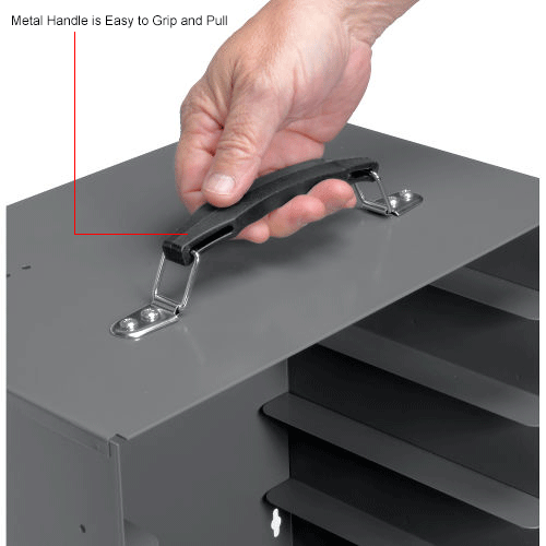 Durham Steel Compartment Box Rack 13-1/2 x 9-1/8 x 13-1/4 with 5 of 24 ...