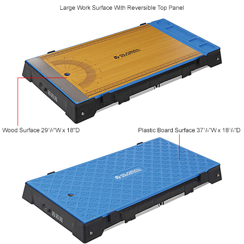 Global Industrial™ 4-in-1 Portable Workbench With Power Strip