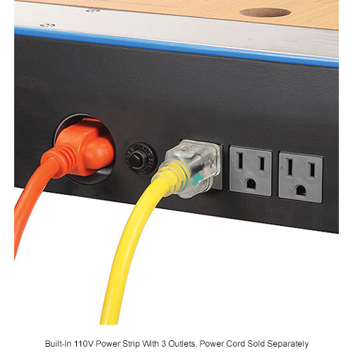 Global Industrial™ 4-in-1 Portable Workbench With Power Strip