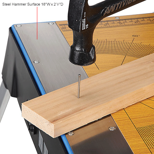 Global Industrial™ 4-in-1 Portable Workbench With Power Strip