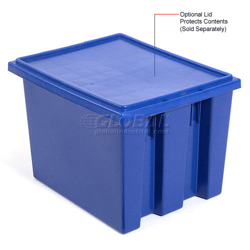 Global Industrial™ Stack and Nest Storage Container SNT190 No Lid 19-1/ ...