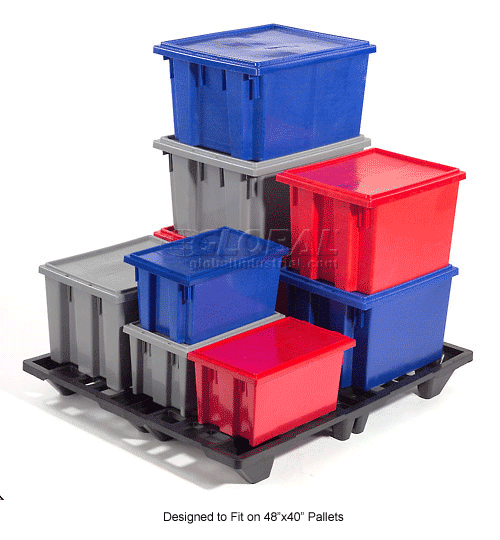 Global Industrial™ Stack and Nest Storage Container SNT300 No Lid 29-1/ ...