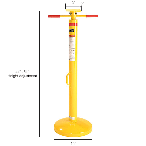 Global Industrial™ Economy Trailer Stabilizing Jack Stand 50,000 Lb ...